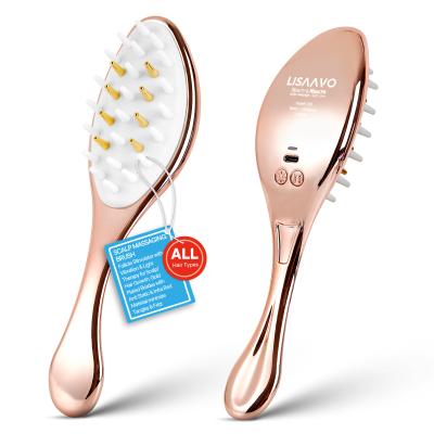 China 1.8W Rechargeable Microcurrent Hair Comb 650nm 450nm Led Light Comb for sale