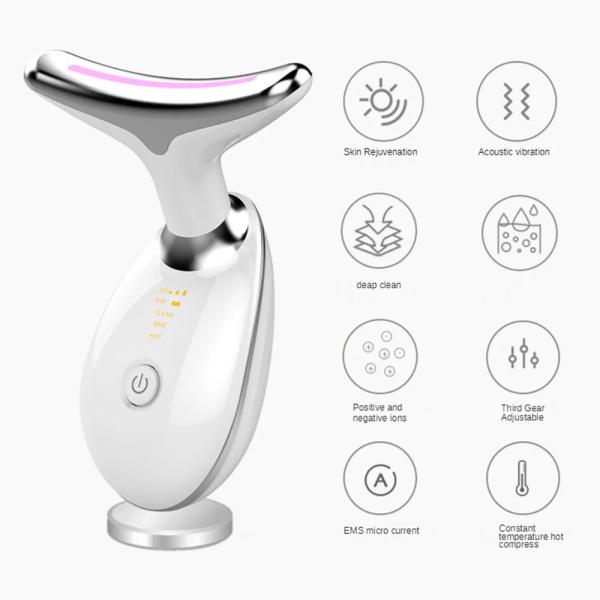 Quality 2.5W Neck Rejuvenation Device Vibration Massage Device EMS Microcurrent for sale