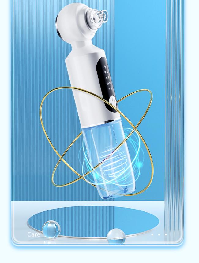 Blue Light Facial Cleansing Device - front view showing controls and design