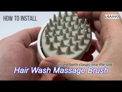 tpr hair wash massager detachable hair washing scalp brush fcc approval