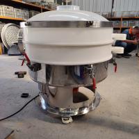 China Vertical Plastic Vibratory Screening Machine PP Anti-Corrosion 500 Mesh Industrial Powder Pellet Sifter for sale
