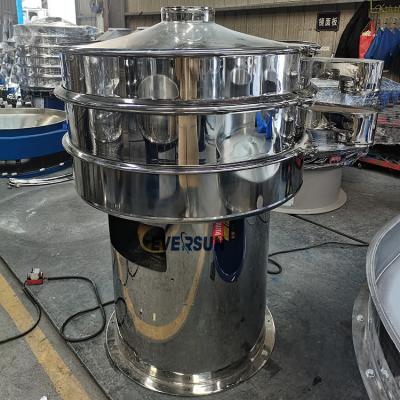 China Esquena giratoria de filtro de acero inoxidable de vibración redonda de tres elementos en polvo en venta