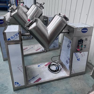 China Powder Seasoning Stainless Steel V-shaped Mixer Granule Blender for sale