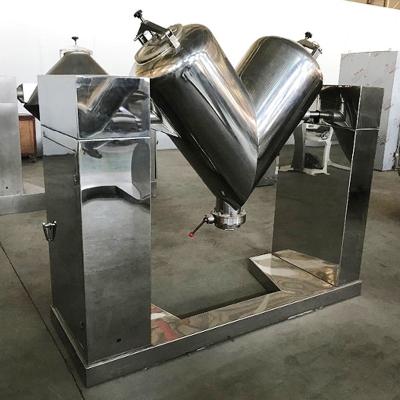 China Powder Seasoning Stainless Steel V-shaped Mixer Granule Blender for sale
