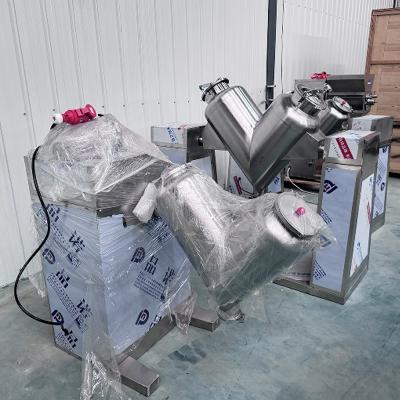 China Powder Seasoning Stainless Steel V-shaped Mixer Granule Blender for sale