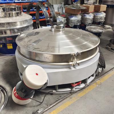China Circular Vibrating Screen Sand And Stone Separator Food Grade Particle Impurity Remover Vibrating Screener zu verkaufen