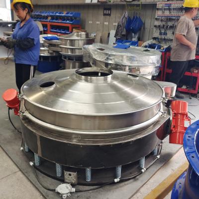 China Circular Vibrating Screen Sand And Stone Separator Food Grade Particle Impurity Remover Vibrating Screener zu verkaufen