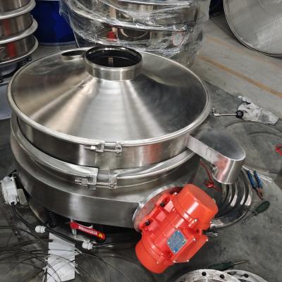 China Circular Vibrating Screen Sand And Stone Separator Food Grade Particle Impurity Remover Vibrating Screener zu verkaufen