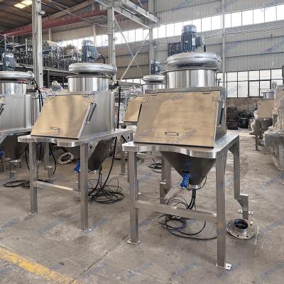 China Stainless Steel Small Bag Dust-free Powder Dosing Machine Granule Unpacking And Feeding Machine for sale