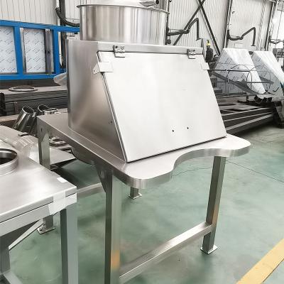China Customized Stainless Steel Manual Feeding Small Bag Granular Powder Dust-Free Feeding Station for sale