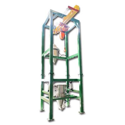 중국 식품용 자동 먼지 없는 배하를 위한 2중1톤 팩 먹이역으로 된 분말 운반 시스템 판매용