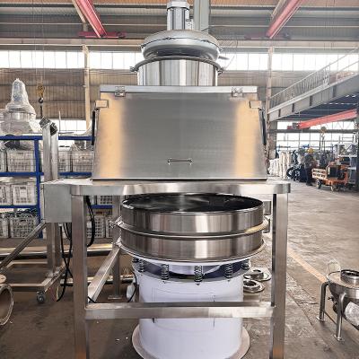 China Advanced Dust Suction System In Bulk Bag Unloader For Flexible Screen Options And Motor Driven Vibration Device for sale
