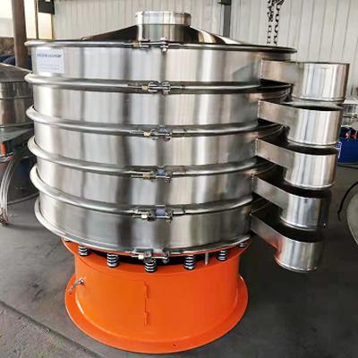 China Vibratory Screening Machine with Adjustable Outlet Angle for Dry and Wet Material Processing in Powder Production Lines for sale