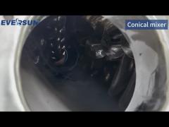 Stainless Steel Double Helix Conical Mixer , Dry Powder Conical Mixer