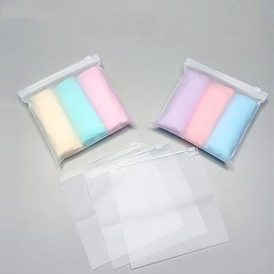 China Frosted Matte EVA Zipper Packaging Bags Self Sealing OEM Waterproof for sale
