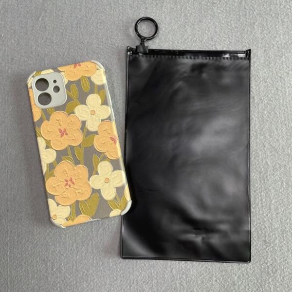 Quality Personalised Black PVC Zip Lock Bag For Jeans / T-Shirt / Hoodies Packaging for sale