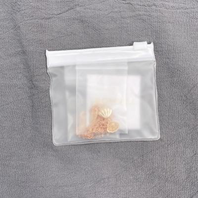 China Plastic Jewellery Frosted Zip Pouch Bag Anti Oxidation Waterproof Reusable for sale
