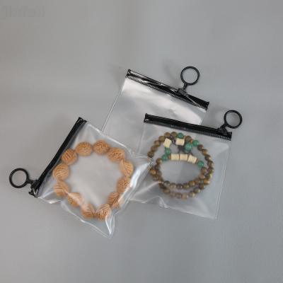 China Durchsichtige und schwarze wasserdichte Reißverschlussbeutel für Schmuck zu verkaufen
