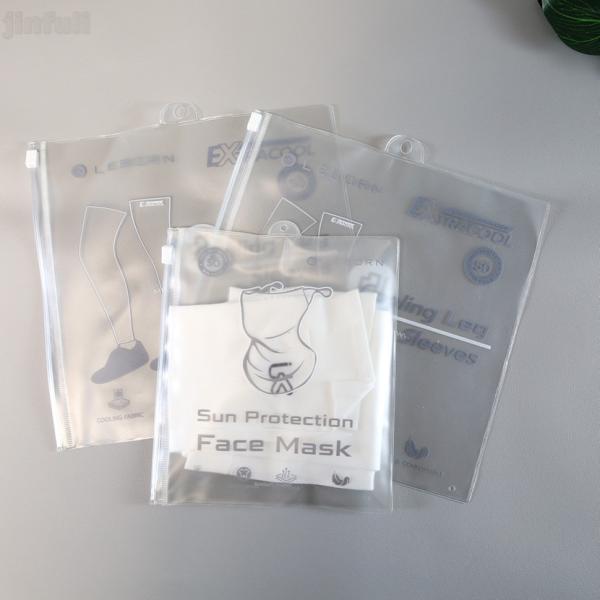 Quality PVC Plastic Clothing Zipper Bag for Retail Packaging and Household Storage for sale