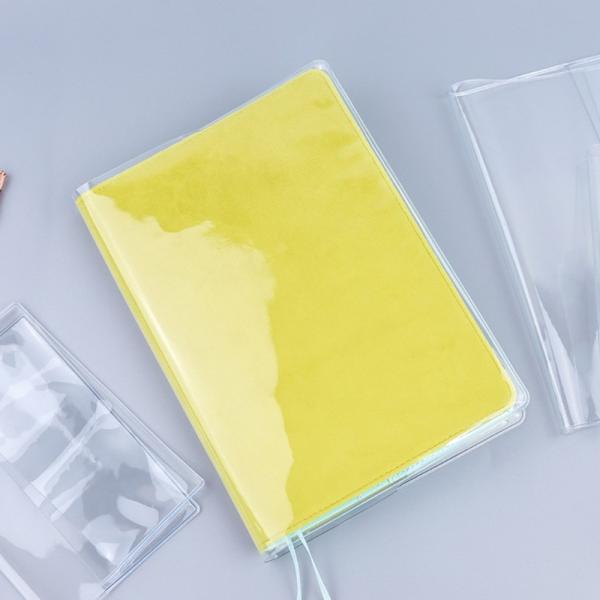 Quality PVC Transparent A6/A5 Book Protective Sleeve Waterproof for Planner Binder for sale