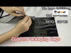 Pvc Ziplock Custom Packaging Bags Frosted Recyclable For T-Shirt Clothing