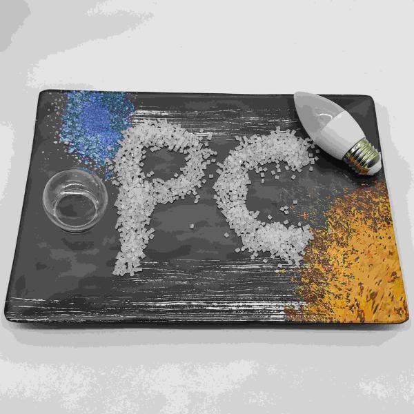 Quality Eco Friendly Recyclable Polycarbonate Resin Halogen Free V0 PC Resin for sale