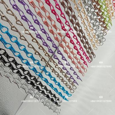 China Anodized Metal Decorative Aluminum Chain Link Fly Screen Curtain Decorative metal chain link mesh curtain for sale