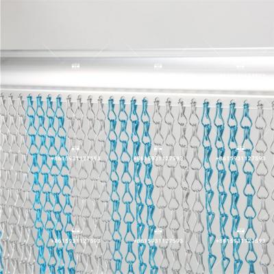 China Anodized Decorative Metal Chain Link Mes Aluminum Chain Link Fly Screen Curtain Decorative metal chain link mesh curtain for sale