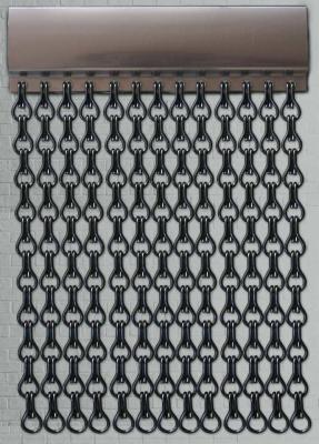 China Anodized chain link Curtain / Decorative metal chain link mesh curtain Anodized Decorative Metal Chain Link Mesh Curtain for sale