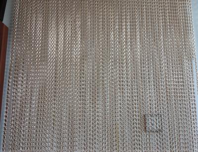 China door curtain Metal aluminium 1.5mm Fly Screen Chain Link Curtain for sale