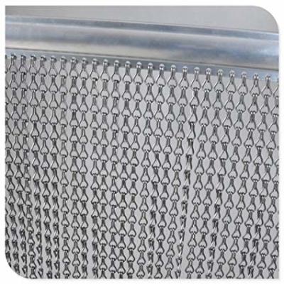 China Aluminum metal curtain chain link room divider screen Chain link wire mesh curtain decoration metal mesh for sale