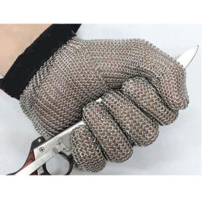 China Safety Cut Proof Stab Resistant Stainless Steel Gloves Metal Mesh Butcher 3XL for sale