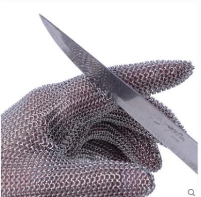 China Stainless Steel Safety Cut Proof Stab Resistant Metal Mesh Butcher Glove XS-3XL for sale