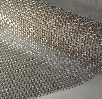 China 304L Stainless Steel Decoration Chainmail Sheets / Welded Ring Mesh 304 Stainless steel chain mail ring mesh for Protect for sale