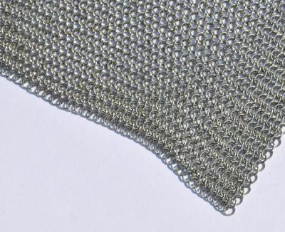 China 3.81mm Ring Diameter Stainless Steel Ring Wire Mesh Chainmail Sheet for sale