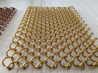 China Coil Metal Drapery Decorative Mesh Curtain For Home And Hotel Decorative Mesh Chain Mail Curtain / Decorative Aluminum M for sale