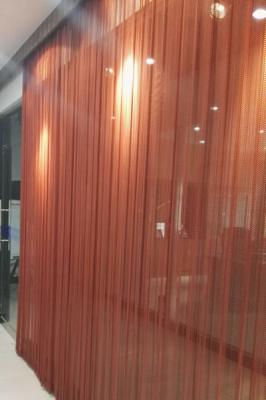 China 5 Star Hotel Decor Flexible Metal Mesh Screen Curtains Metal Coil Drapery Curtain for sale