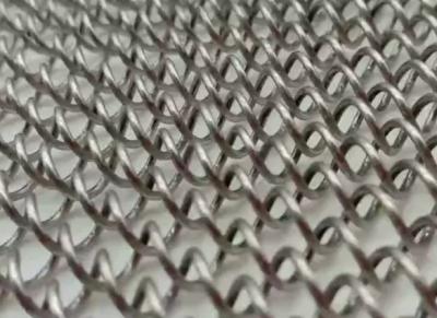 China Decorative Mesh Chain Mail Curtain / Decorative Aluminum Metal Mesh Curtain / Metal Coil Drapery for sale