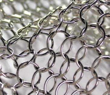 China Flexible stainless steel ring architectural decorative wire mesh netting curtain metal room divider for sale