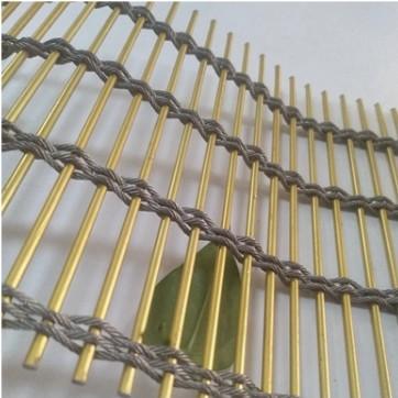 China SS Architectural 3810 Cables Woven Wire Mesh Screen for Building Cladding for sale