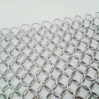 China ring mesh looped mesh stainless steel material with custom made size for sale