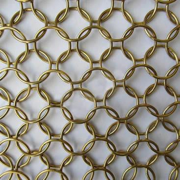 China ring mesh looped mesh stainless steel material with custom made size for sale