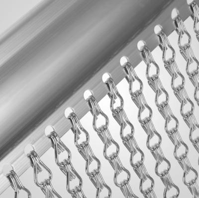 China Chain Link Curtain / Chain Fly Screen For Home Decor Decorative metal chain link mesh curtain for sale