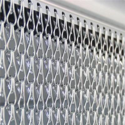 China Door Decorative Architectural Chain Metal Mesh Curtain Aluminum Chain Link Metal Mesh Curtain for room for sale