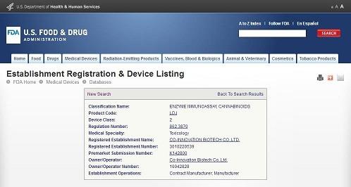 FDA - Care Test Biotech Ltd