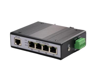 China 5 Port Unmanaged Industrial Gigabit Ethernet Switch DIN Rail Network Switch DC 9-57V for sale