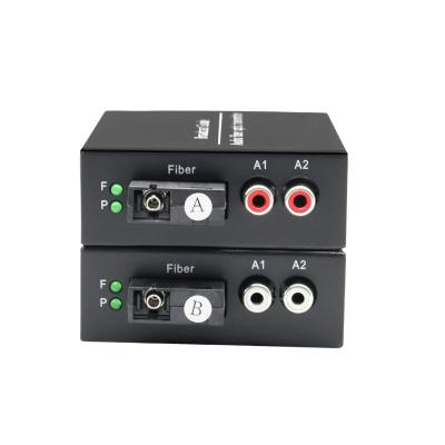 China Unidirectional RCA Audio Extender 2 Channel Fiber Optic Extender 1310nm / 1550nm for sale