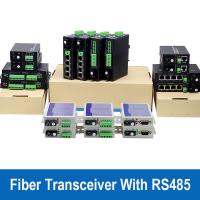 Quality RS485 Single Mode Fiber Optic Transceiver 20KM Data Over Fiber Converter for sale