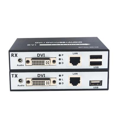 China DVI KVM over Cat5e/Cat6 Extender with USB Support 1080P Long Distance Video & Keyboard Mouse Control for sale