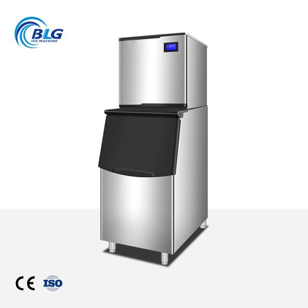 Quality BLG 200kg Daily Output Water-Cooled Chewing Ice Machine 220V Automatic Maker Pump Energy Saving for Food Beverage Business for sale